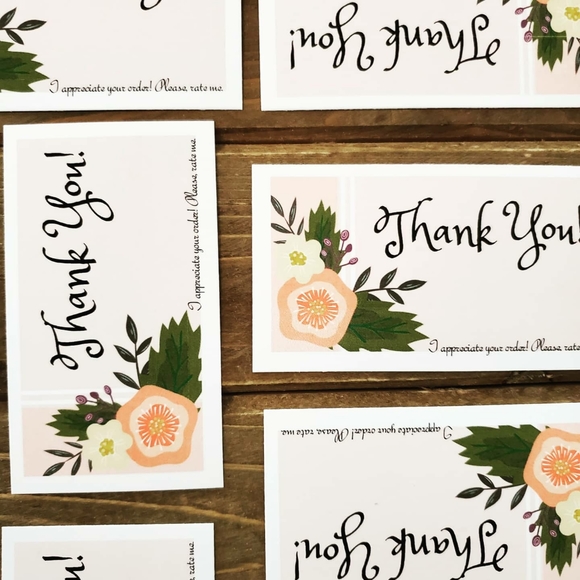 Office | Thank You Cards Business Card Size3x2 Inch Cards | Poshmark